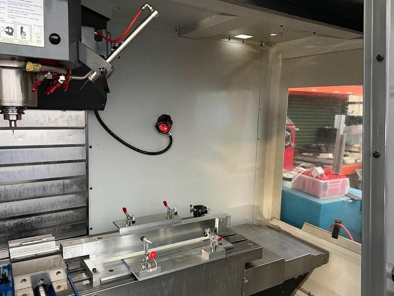Haas #VF-4, vertical machining center, 21 automatic tool changer, 50" X ...