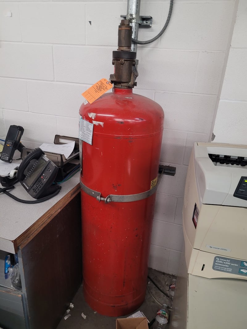 227 lbs ANSUL HALON 1301 - Fire Suppression Cylinder For Sale | Surplus ...