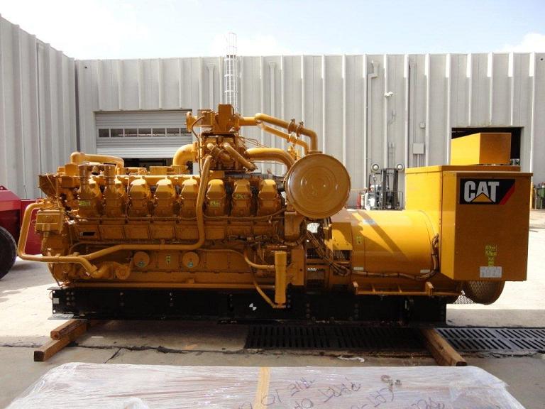 767 KW Caterpillar #G3516 SITA, Natural Gas generator set, 4160 Volts ...
