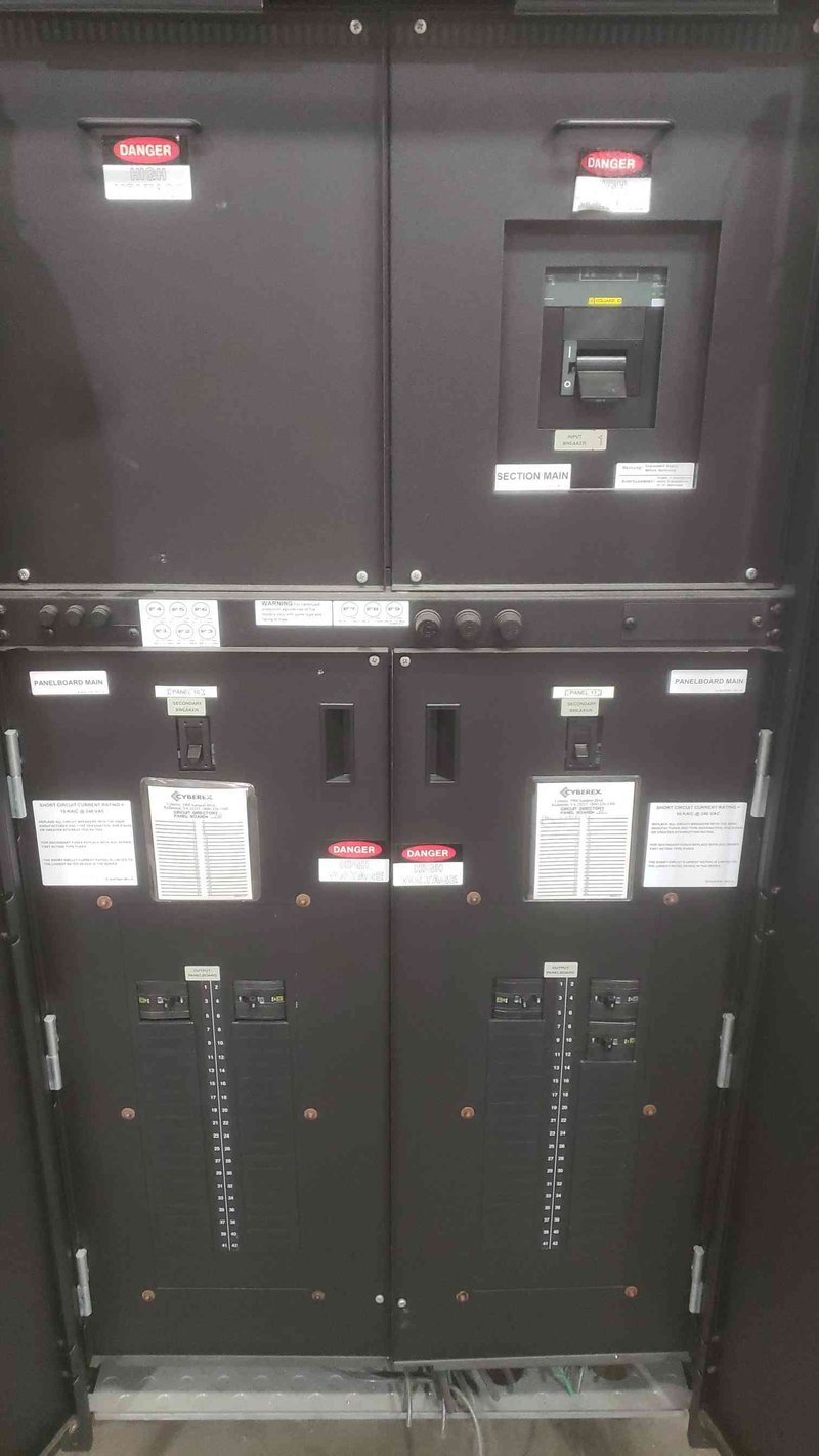 225 KVA Cyberex #PDM722-140, PDU, 480Vx 208/120V Branch Circuit ...