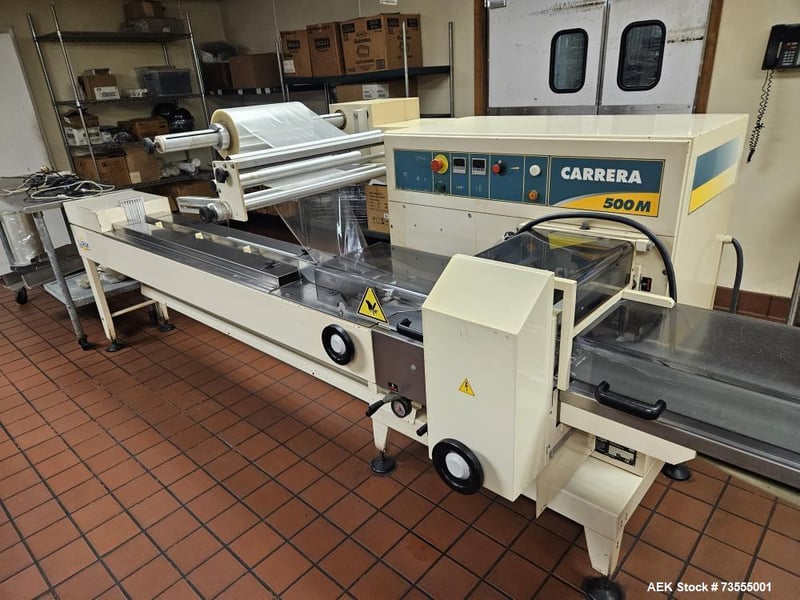 Ilapak #Carrera-500M, Auto Horiz Flow Wrapper, 20-100 PPM, 10" Seal Jaw ...