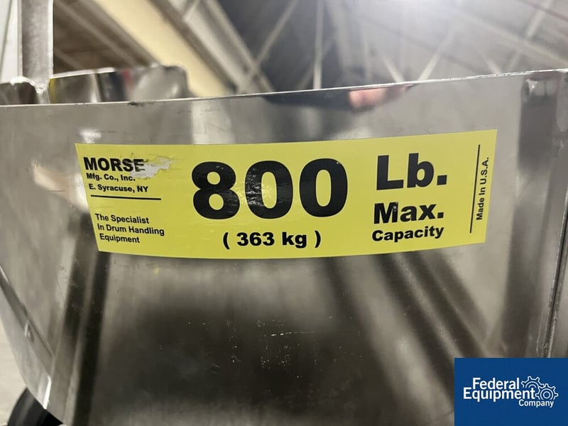 Morse Drum Handler, Stainless Steel, 800# For Sale | Surplus Record