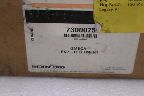 Rexnord Omega Coupling 7300075 ES2-R Element Spacer Design - STOCK ...