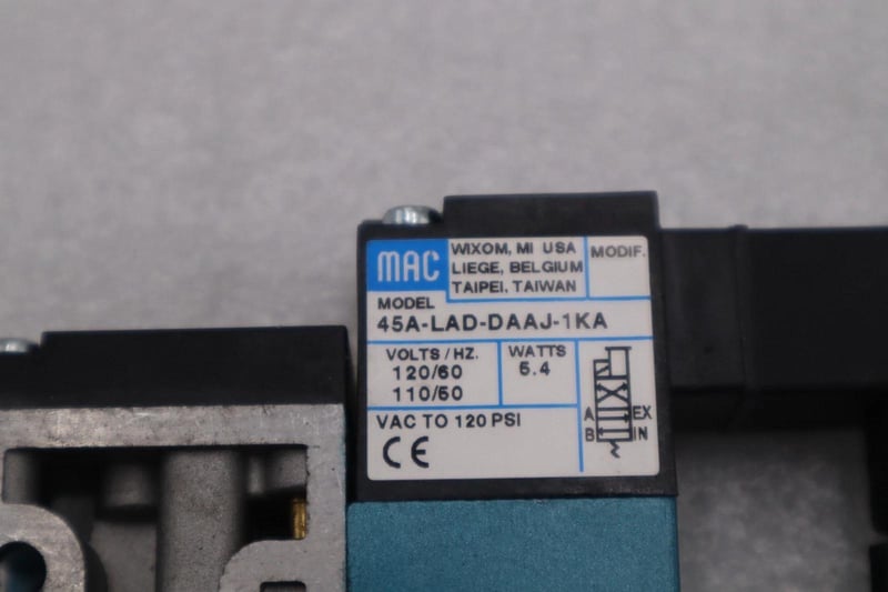 Mac valves inc 45a-lad-daaj-1ka / 45aladdaaj1ka brand new-stock h1659a ...