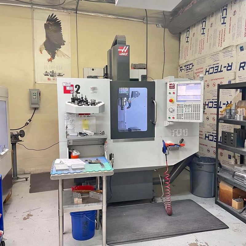 Haas #Mini-Mill-2, CNC Vertical Machining Center, 3-Axis, 20" X, 16" Y ...