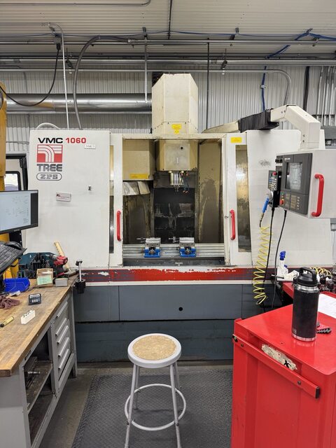 Tree #VMC-1060, CNC Vertical Machining Center, 3-Axis, 40" X, 24" Y, 25 ...
