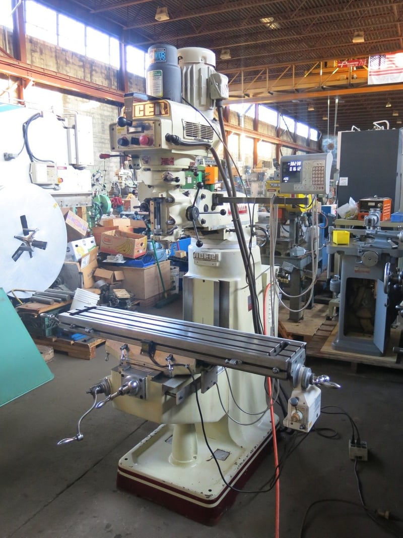 Acer, Table Milling Machine, 3 HP, digital read out, 9" x49" table For ...