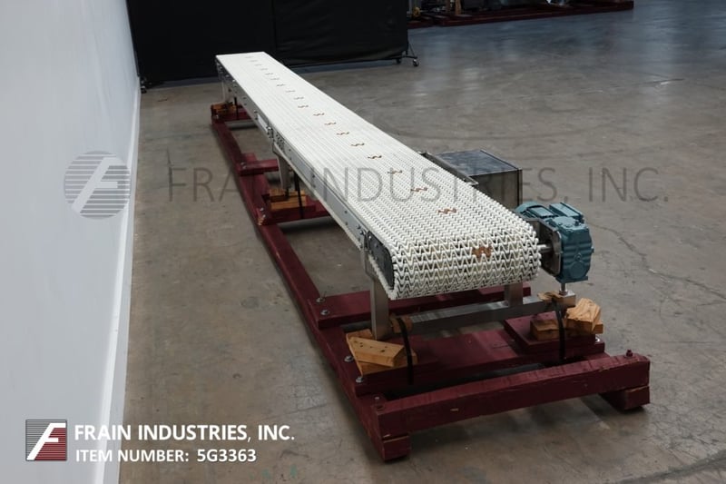 18" wide x 20' long, Span Tech #ST, Stainless Steel, flexlink belt ...