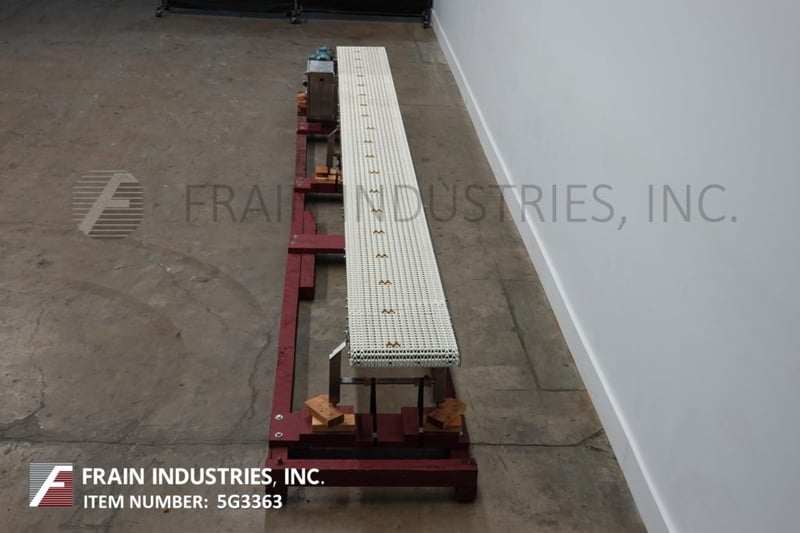 18" wide x 20' long, Span Tech #ST, Stainless Steel, flexlink belt ...