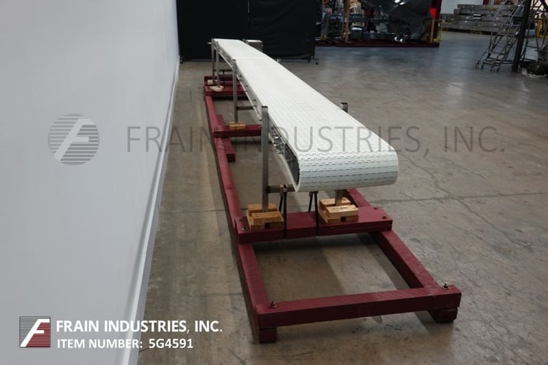 18" wide x 21.5' long, Span Tech #ST, Stainless Steel flexlink belt ...
