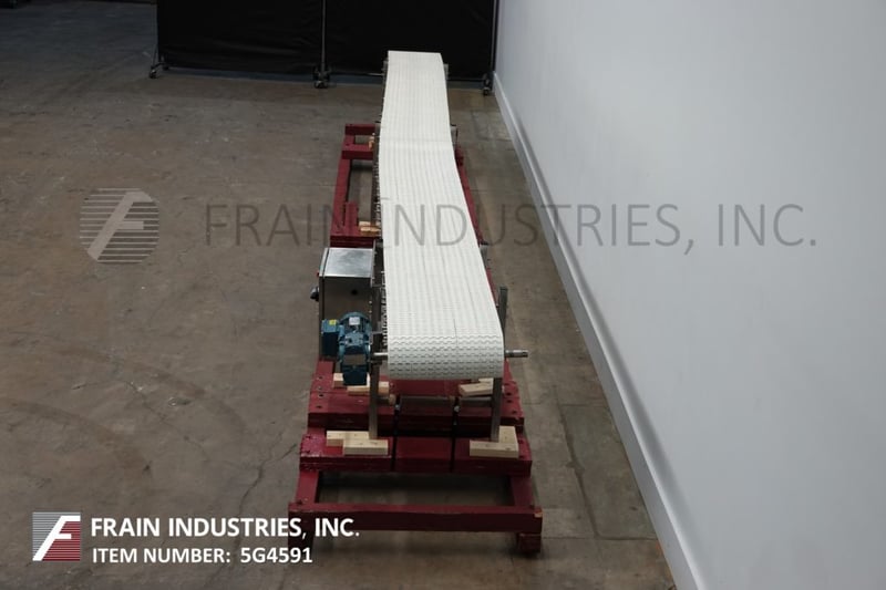 18" wide x 21.5' long, Span Tech #ST, Stainless Steel flexlink belt ...