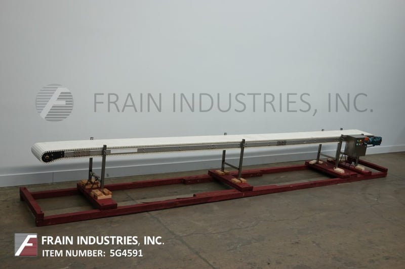 18" wide x 21.5' long, Span Tech #ST, Stainless Steel flexlink belt ...