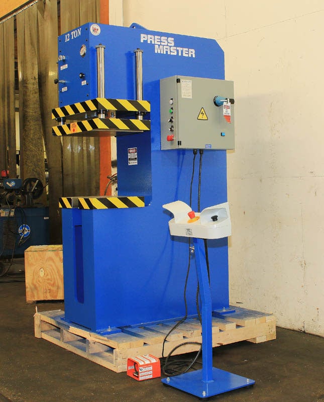 12 Ton, Press Master #CFP-12, hydraulic, 12" stroke, 18" daylight, 21 ...
