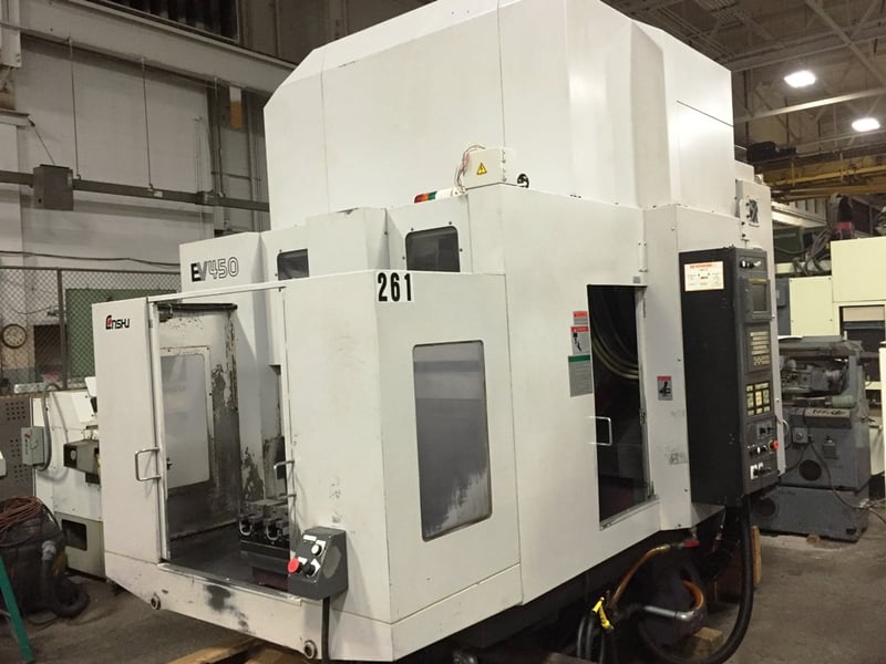 Enshu #EV450, 3-Axis vertical machining center, 22" X, 17.1" Y, 18.1" Z, 10000 RPM, Cat 40,20 ...