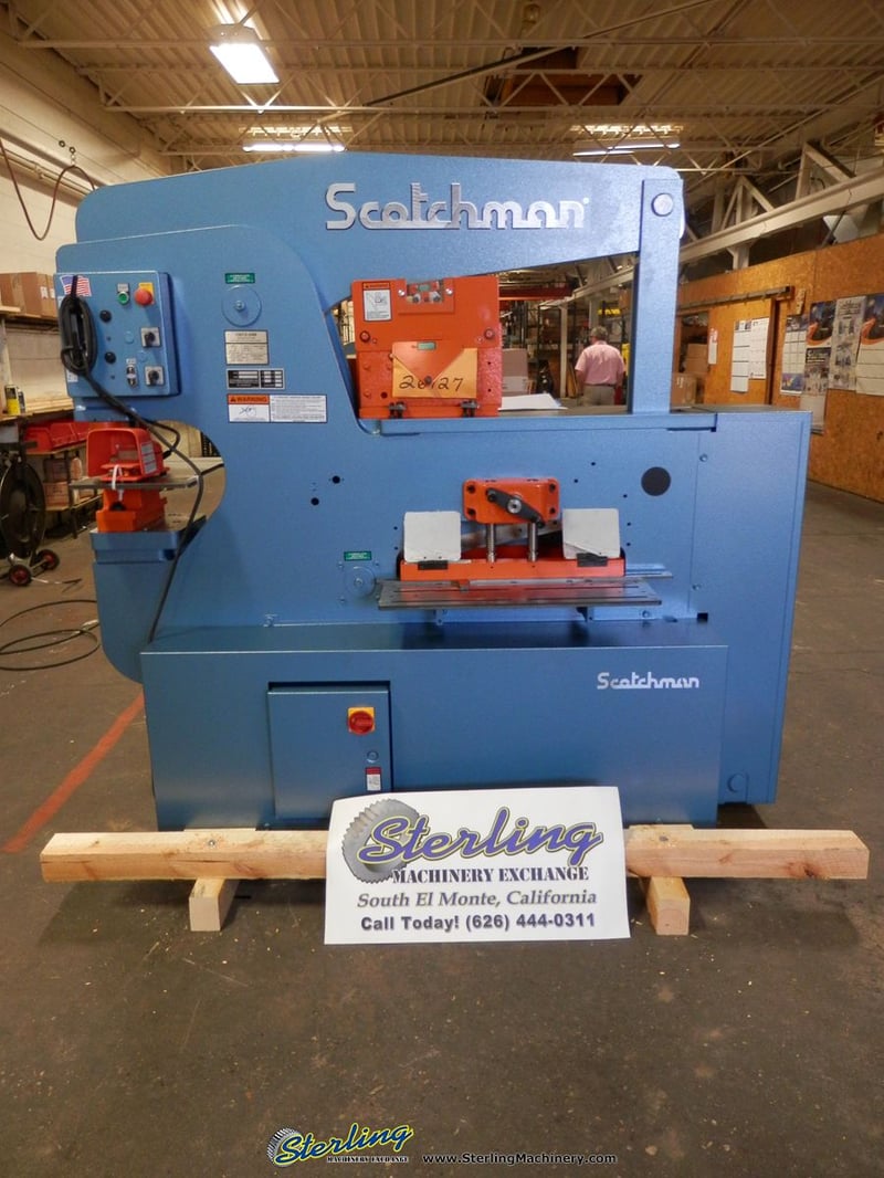 6" x 6" x 1/2" Scotchman #12012-24M, 120 ton hydraulic ironworker, 12 ...