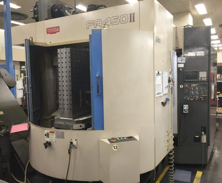 Toyoda #FA-450II, Fanuc 15MB, (2)17.72" pllts, 23.6" X, 23.6" Y, 23.6 ...