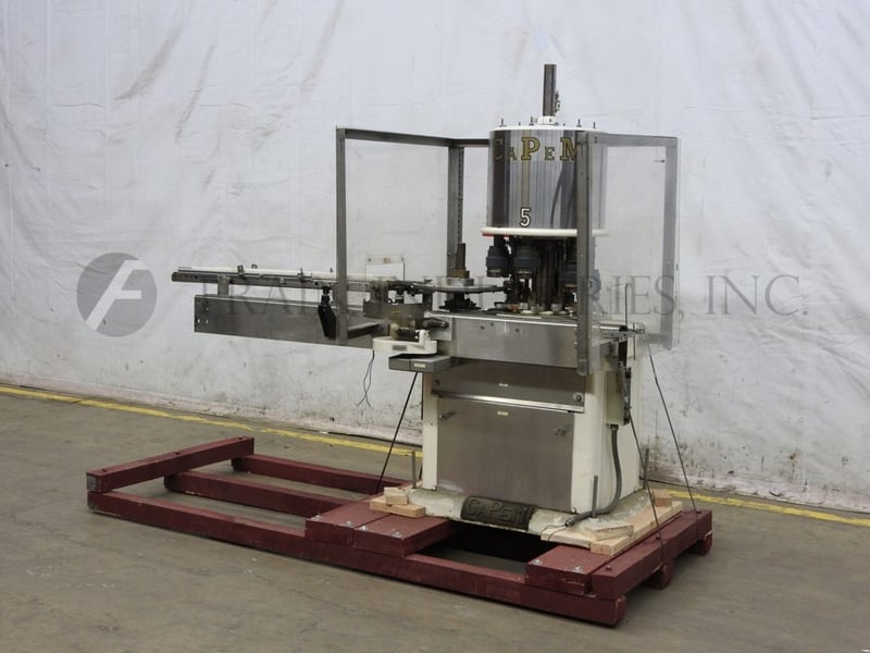 Consolidated / Pneumatic Scale, 6 head rotary chuck capper rated from ...