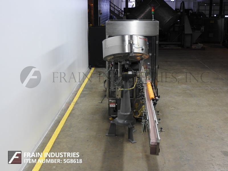 Pneumatic Scale #A-Frame, automatic, 8 head rotary chuck capper. rated ...