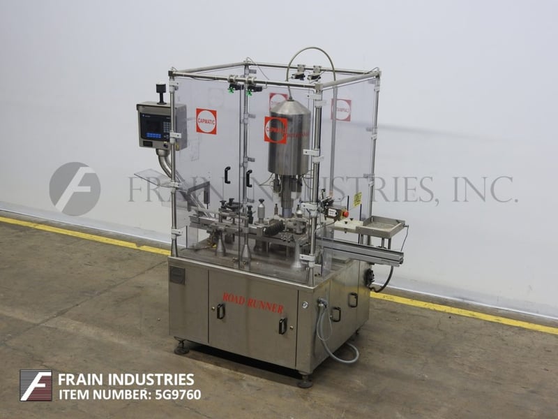 Capmatic #Road Runner, 4 head, Stainless Steel, rotary capper, rated ...