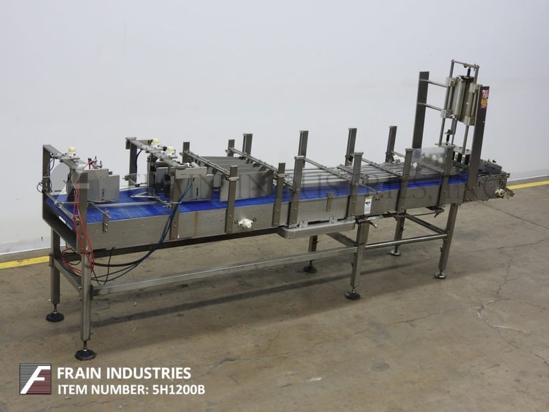 23-3/4" W x 94" L Modern, Stainless Steel, 1 to 4 lane, Intralox style ...