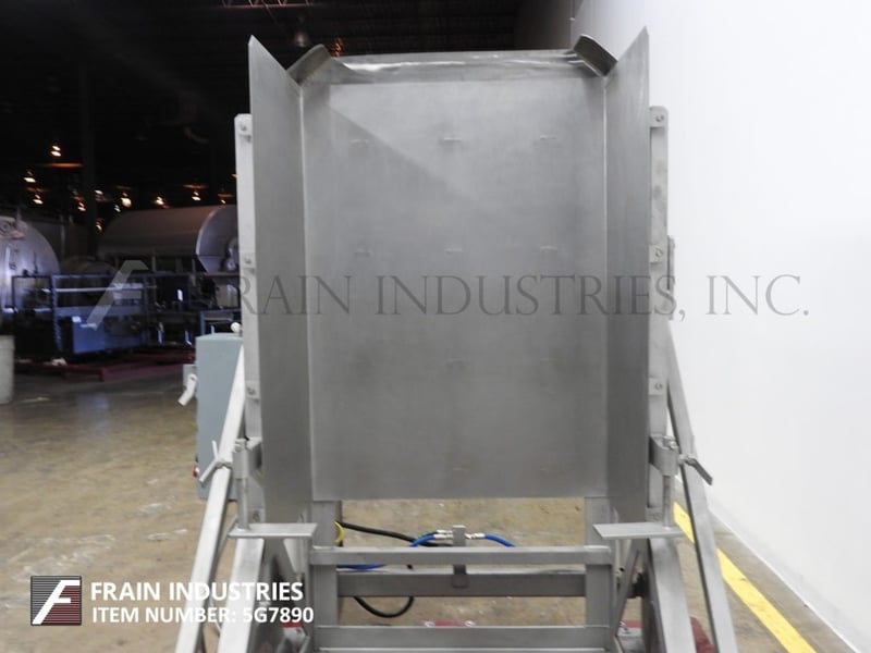 MTC #LE, hydraulic, gaylord tote dumper, rated up to 3000 lbs capacity ...