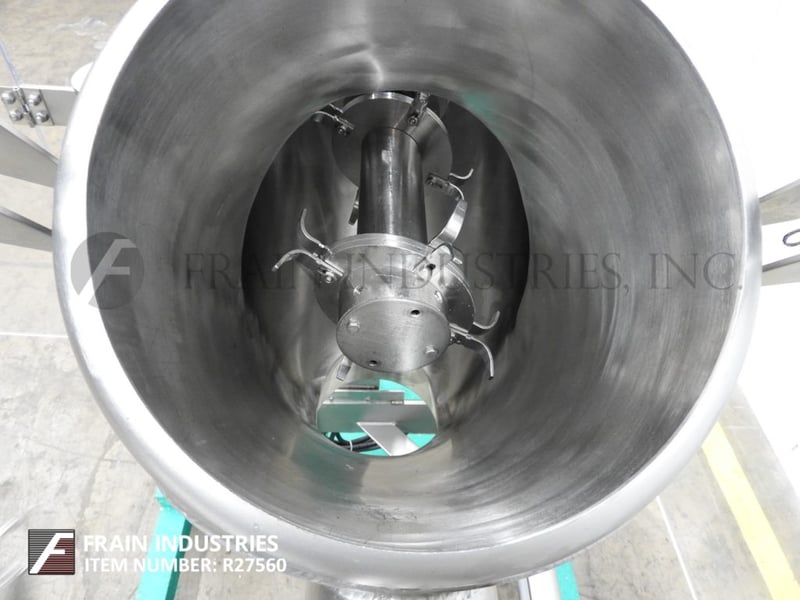 1 cu.ft. Patterson, Stainless Steel twin shell mixer, 2 HP, quick ...