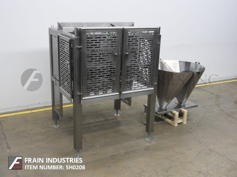 Multipond #UGS, 6 lane / 2 row distribution system, 100-300 weighing ...