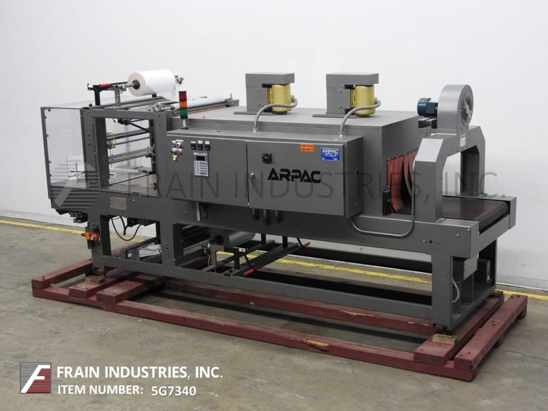 Arpac #112-28, automatic inline shrink bundin, 5-25 bundles per minute ...
