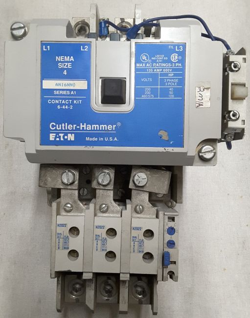 Cutler-Hammer, AN16NNO, Nema Size 4 contactor for Sale | Surplus Record