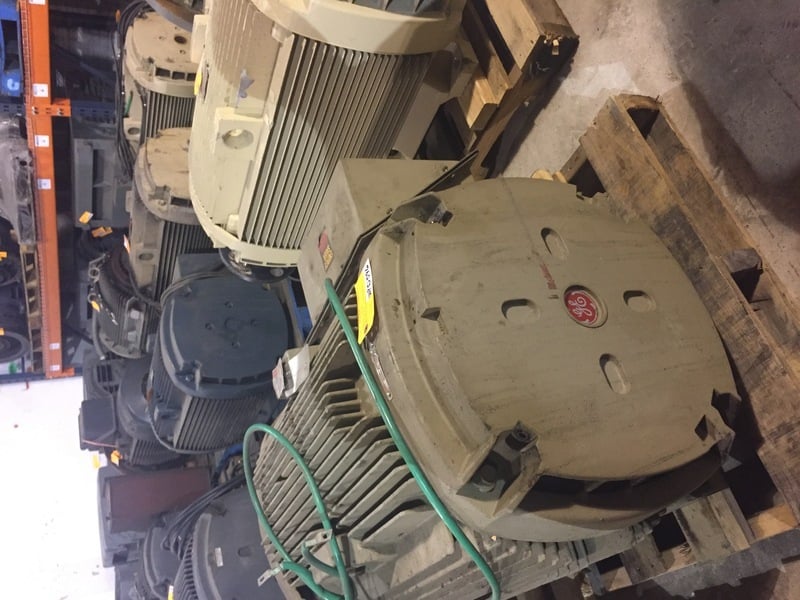 300 HP 1785 RPM General Electric, Frame 449TZ, ODP, (megs bad)325 amp ...