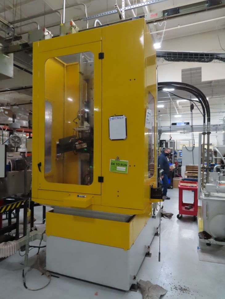 10 Ton x 30" stroke, General Broach #10-30GBTU, vertical table up ...