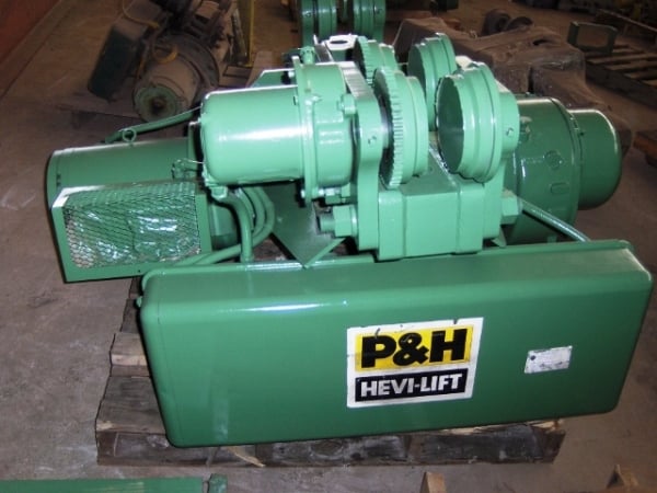 5 Ton, P & H, hoist, underhung motor driven trolley, 460/3/60, (8 ...
