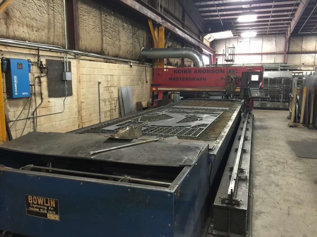 Koike #Mastergraph-Millennium, plasma cut, 5' x 20',Hypertherm HPR400 ...