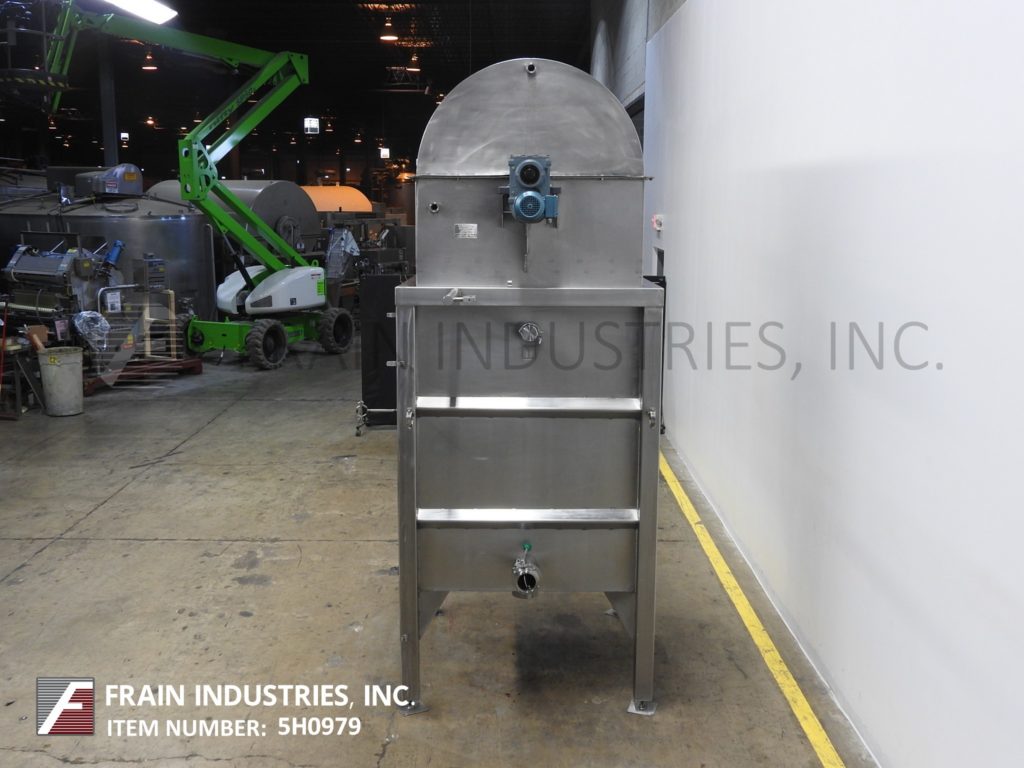 36" x 64" Dontech #IS-34, Stainless Steel internally fed rotary drum ...