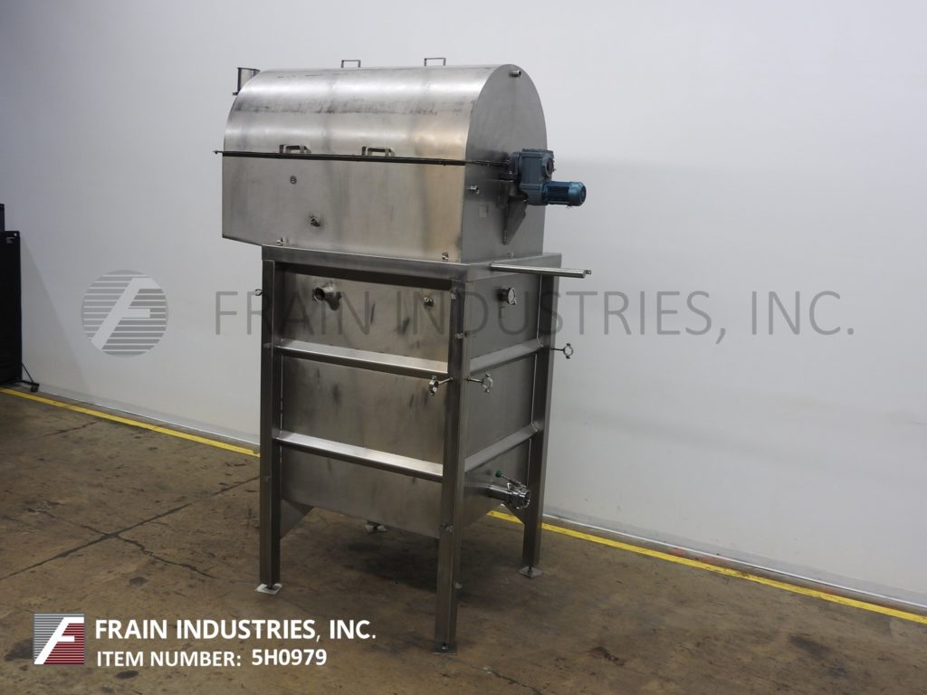 36" x 64" Dontech #IS-34, Stainless Steel internally fed rotary drum ...