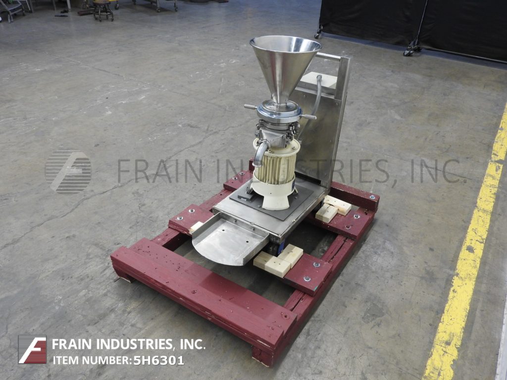 Fryma #MZ-80, Stainless Steel, toothed colloid mill, 100-1000 liters/hr ...