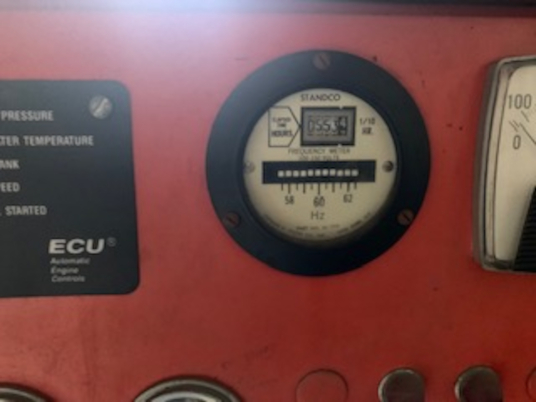 175 KW Waukesha #BS70005, Engomatic generator, 6 cylinder diesel, day ...