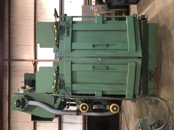 Goff #6060, spinner-hanger, two 15 HP blast wheels, late model, low ...