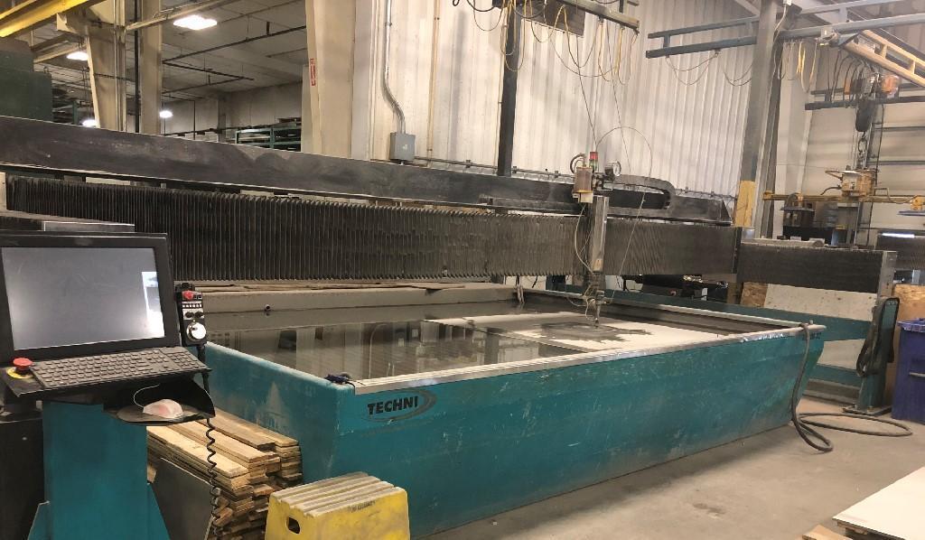 Techni #Techjet-TJ6000-X2, waterjet cutting system, 5-Axis cut head ...