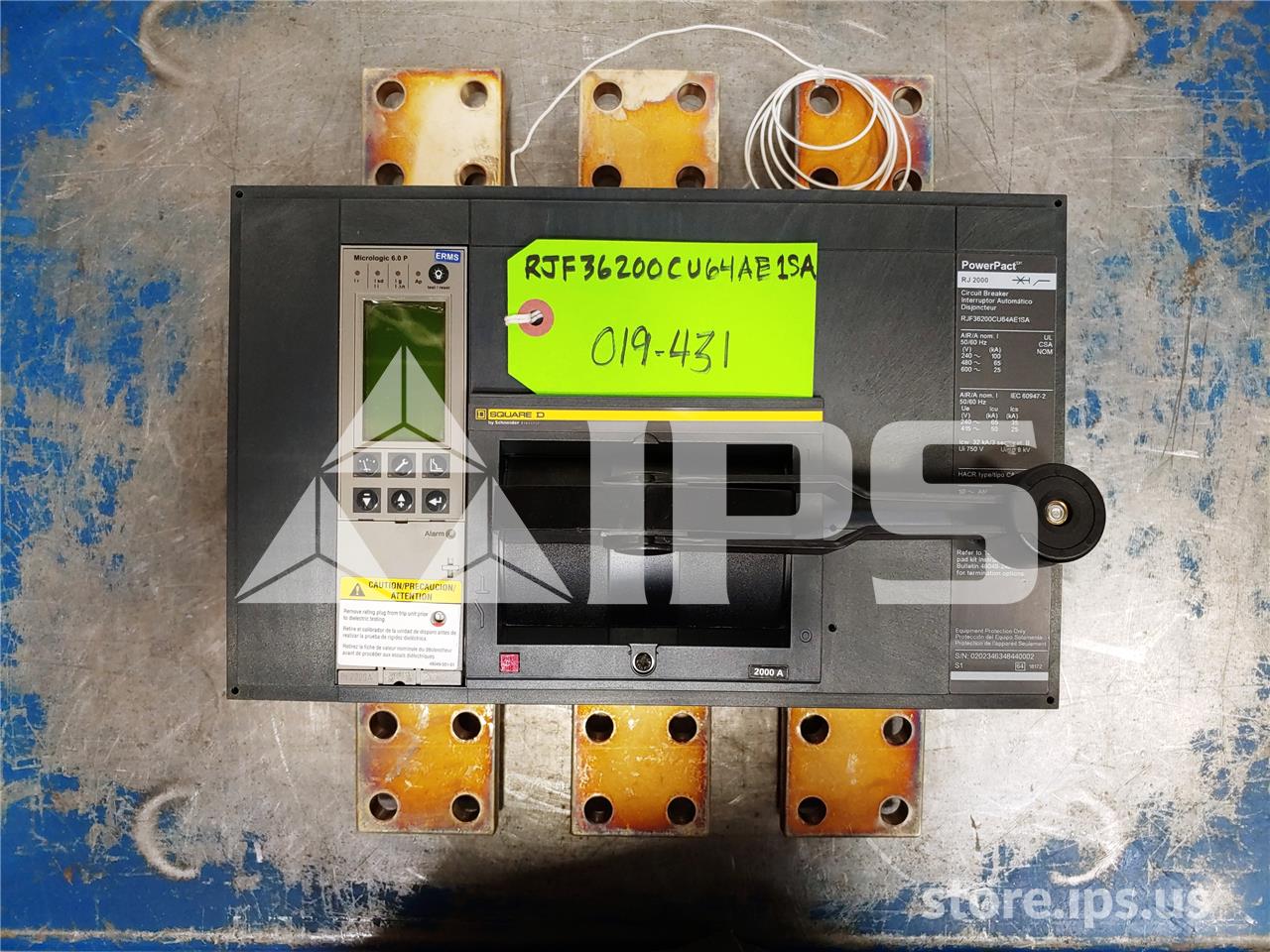 SQUARE D, RJF36200CU64AE1SA, RJF POWERPACT R-FRAME MCCB for Sale ...