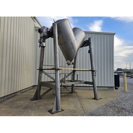 75 cu.ft. Patterson, Stainless Steel cross flow V-blender, #18455 For ...