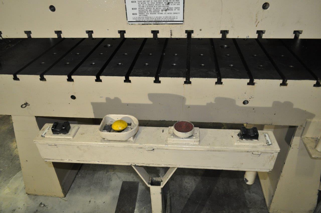 50 Ton, Williams #5, 4-post hydraulic press, 36" stroke, 46" daylight ...