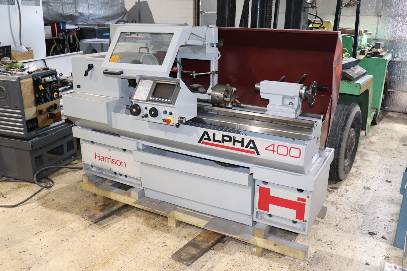 Harrison #Alpha-400, CNC lathe, GE Fanuc Control, 15.7" swing, 2.1 ...