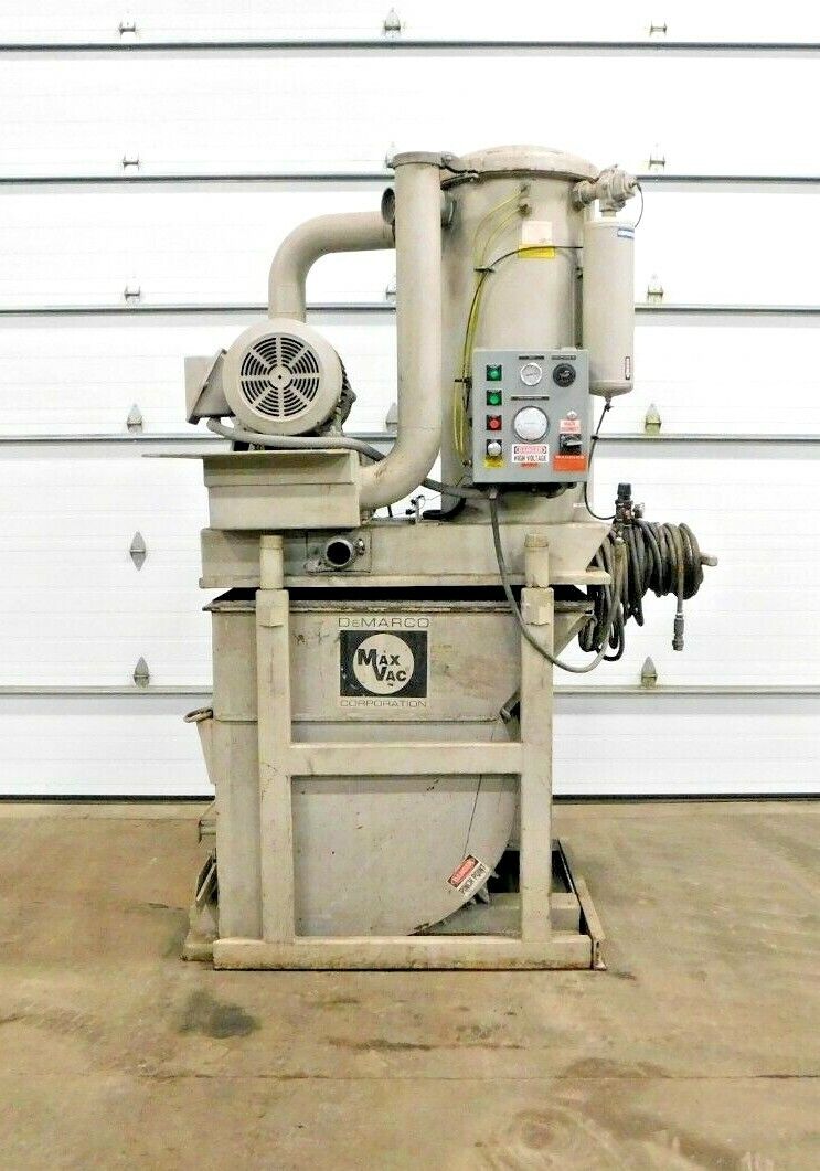 Demarco Max-Vac industrial portable vacuum system, 30 HP, 1765 RPM, 208 ...