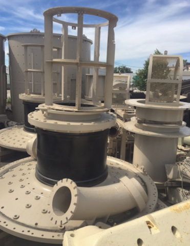 14.5' x 28' Allis-Chalmers, ball mill, 3000 HP, Configured for wet ...