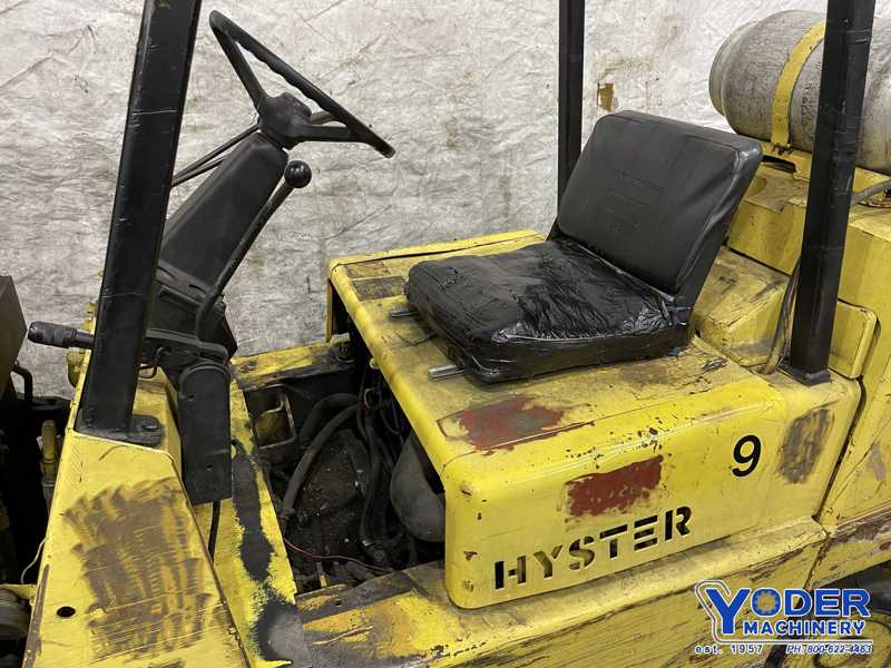 8000 lb. Hyster #S80XL, LP gas forklift, 117" lift height, 42" x 6" x 2 ...