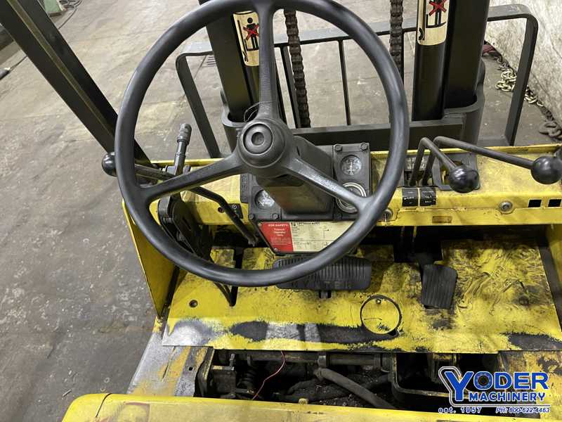 8000 lb. Hyster #S80XL, LP gas forklift, 117" lift height, 42" x 6" x 2 ...