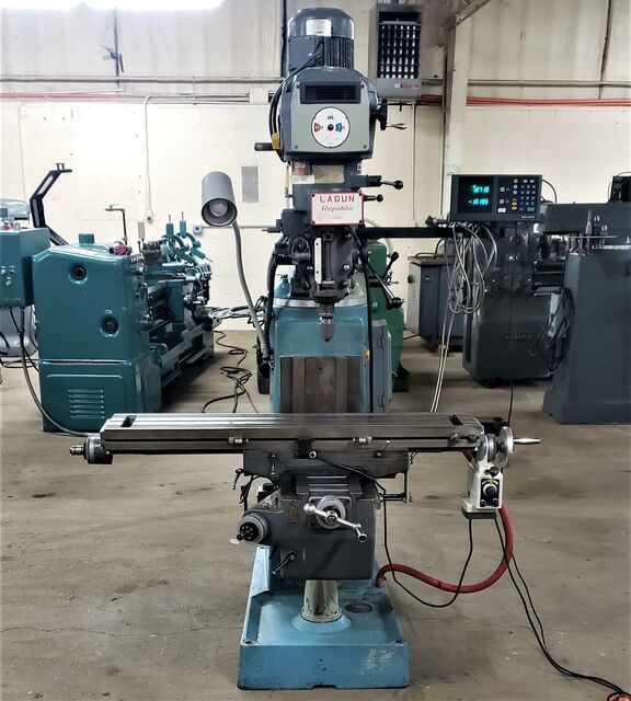 Republic-Lagun #FTV-2, vertical milling machine w/rblt head, Acurite ...