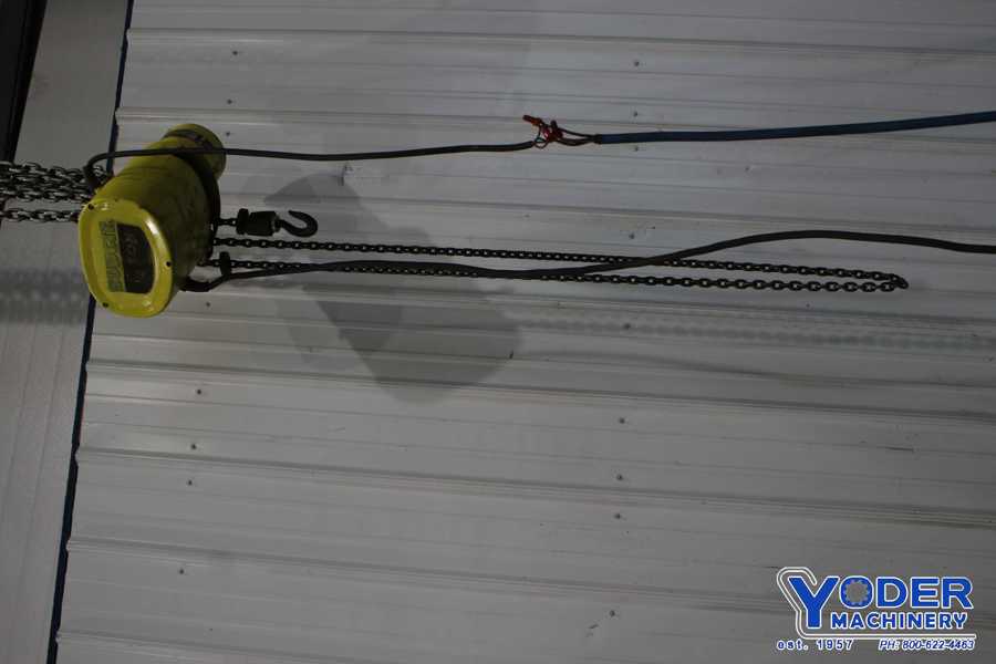 .2 Ton, Budgit #113450-20, chain hoist, 10' lift, 32 FPM, 1/2 HP ...