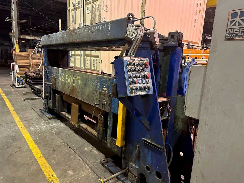 72" x 20' Automatic Feed Cut-To-Length Line Stacker, for 0.375" thick ...